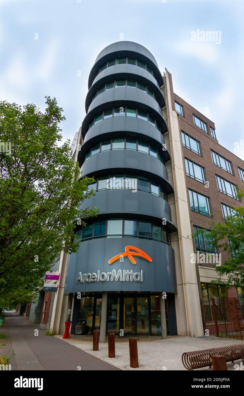Headquarters of ArcelorMittal France, French subsidiary of the global ...