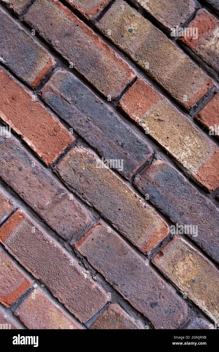 Close Up Image Of An Abstract Brick Wall Construction On A Building ...