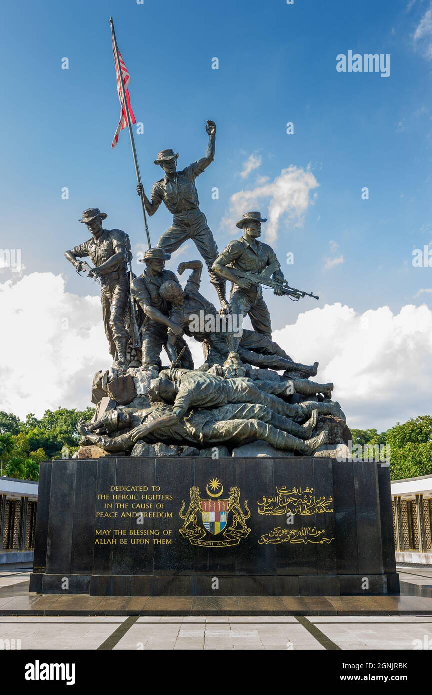 Malaysia National Monument, Kuala Lumpur Stock Photo - Alamy