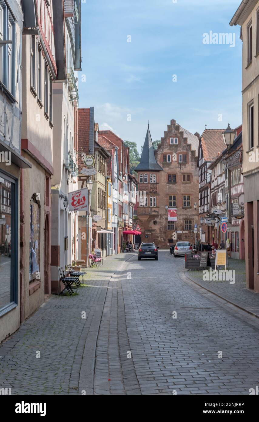 View of the medieval buildings of Büdingen, Hesse, Germany Stock Photo ...