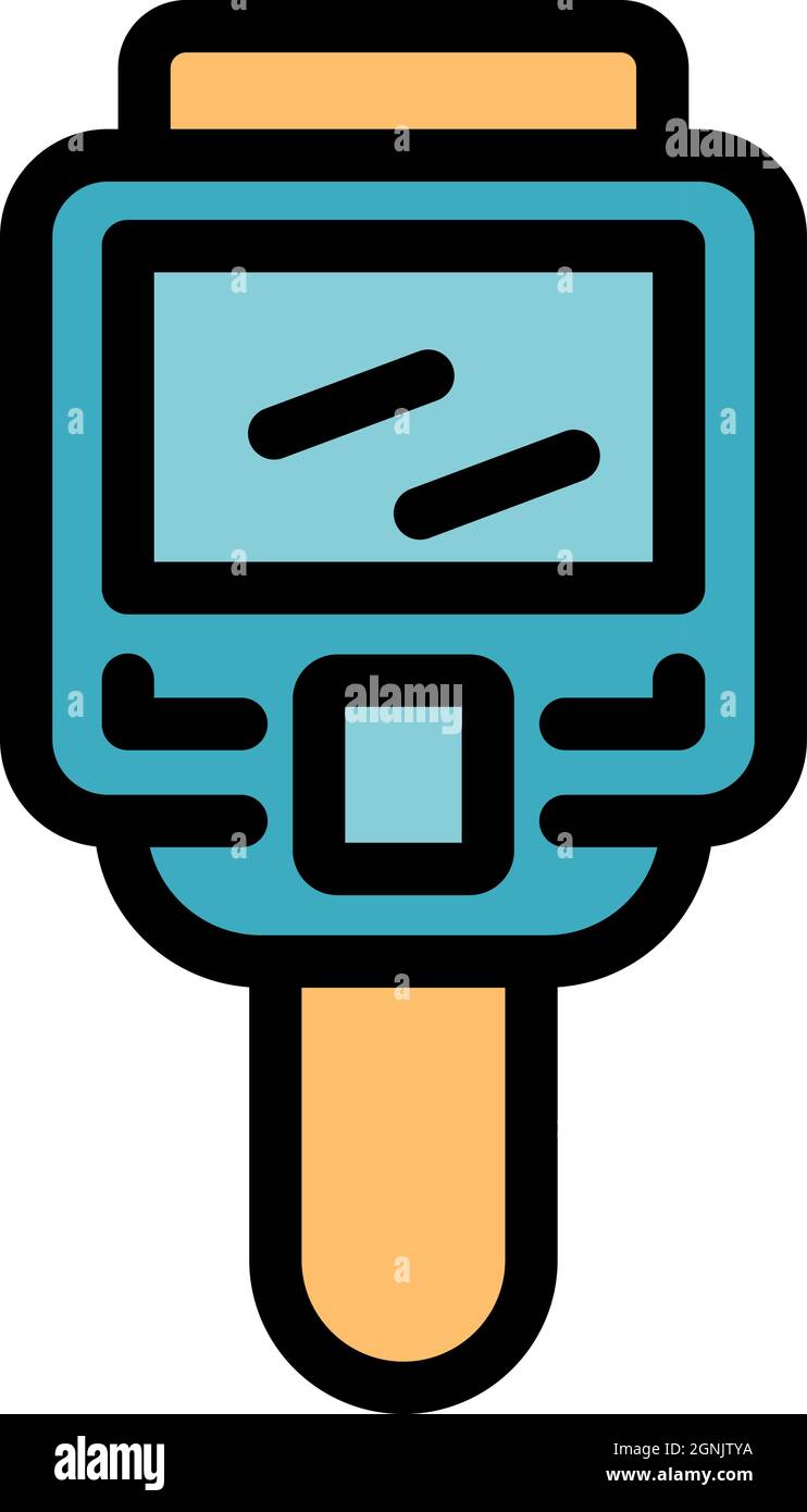 Analysis thermal imager icon. Outline analysis thermal imager vector ...