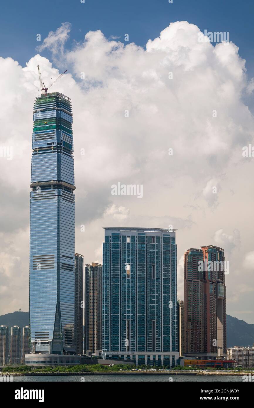 The ICC in West Kowloon, Hong Kong's tallest building, under ...