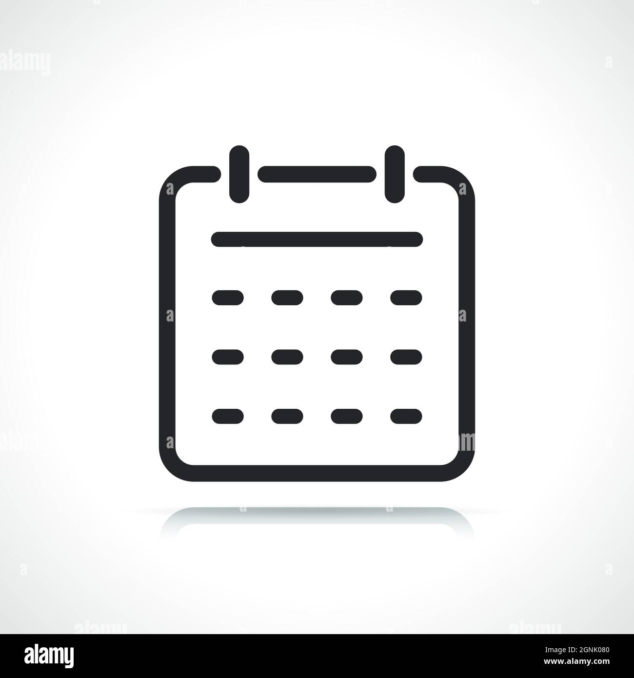 Thin line calendar hi-res stock photography and images - Alamy