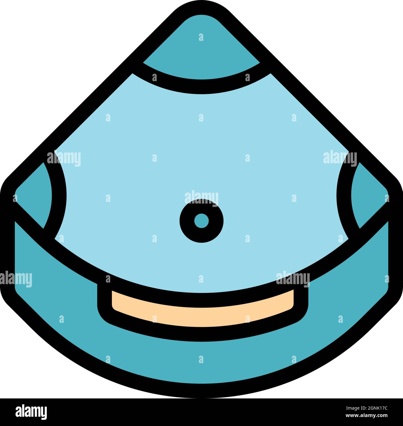 Jacuzzi tub icon. Outline jacuzzi tub vector icon color flat isolated Stock Vector Image & Art ...