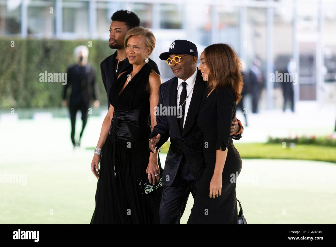 US director Spike Lee attends with his wife US producer Tonya Lewis Lee ...