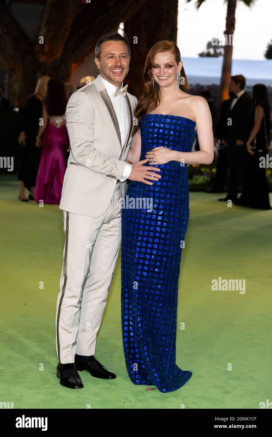 Chris Hardwick and Lydia Hearst attend The Academy Museum of Motion ...