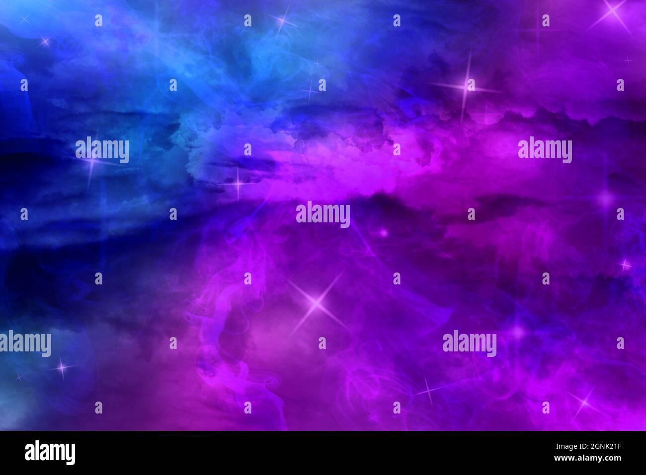 Galaxy in outer space. Nebula night starry sky in rainbow colors Stock ...
