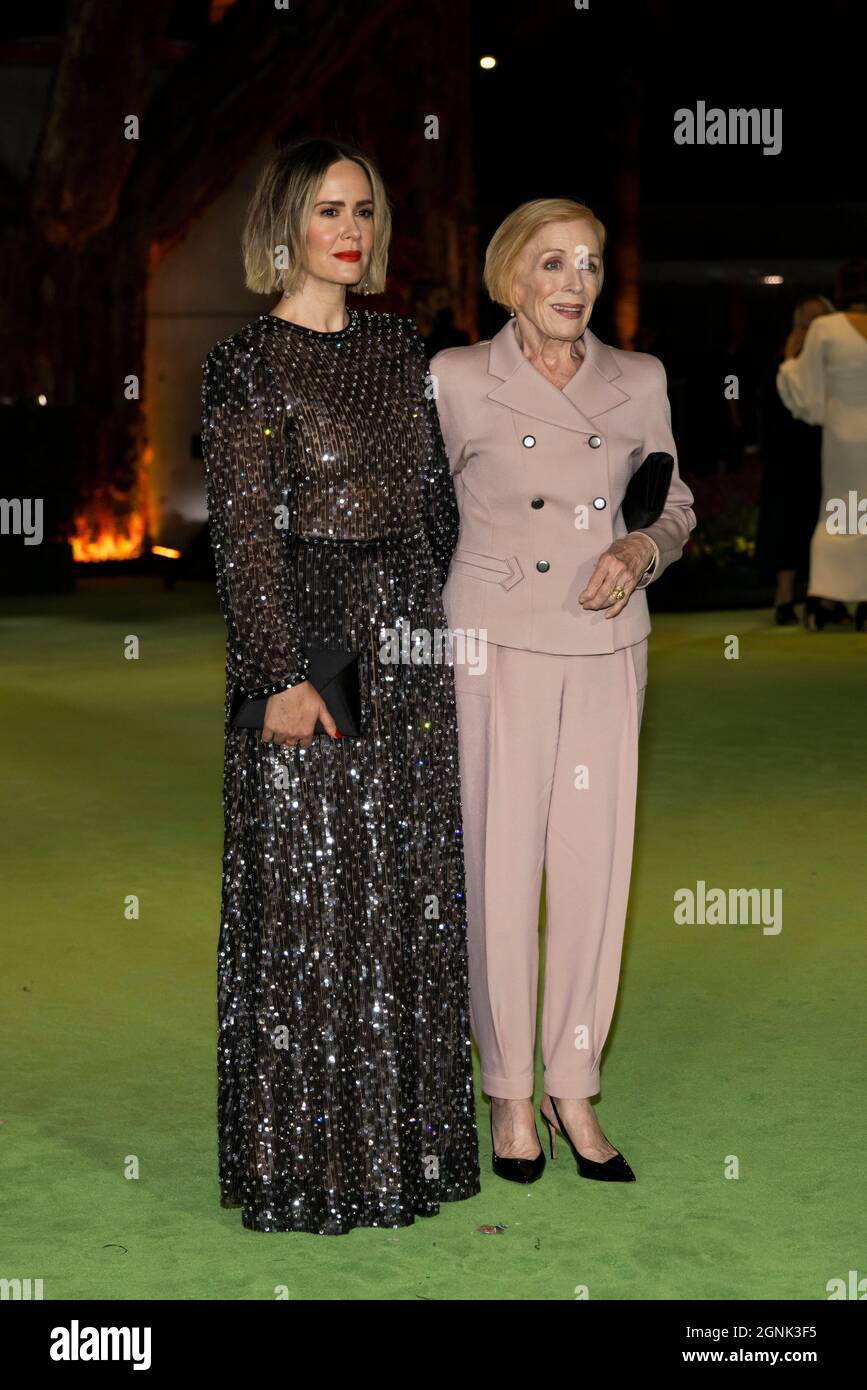Sarah Paulson and Holland Taylor attend The Academy Museum of Motion ...