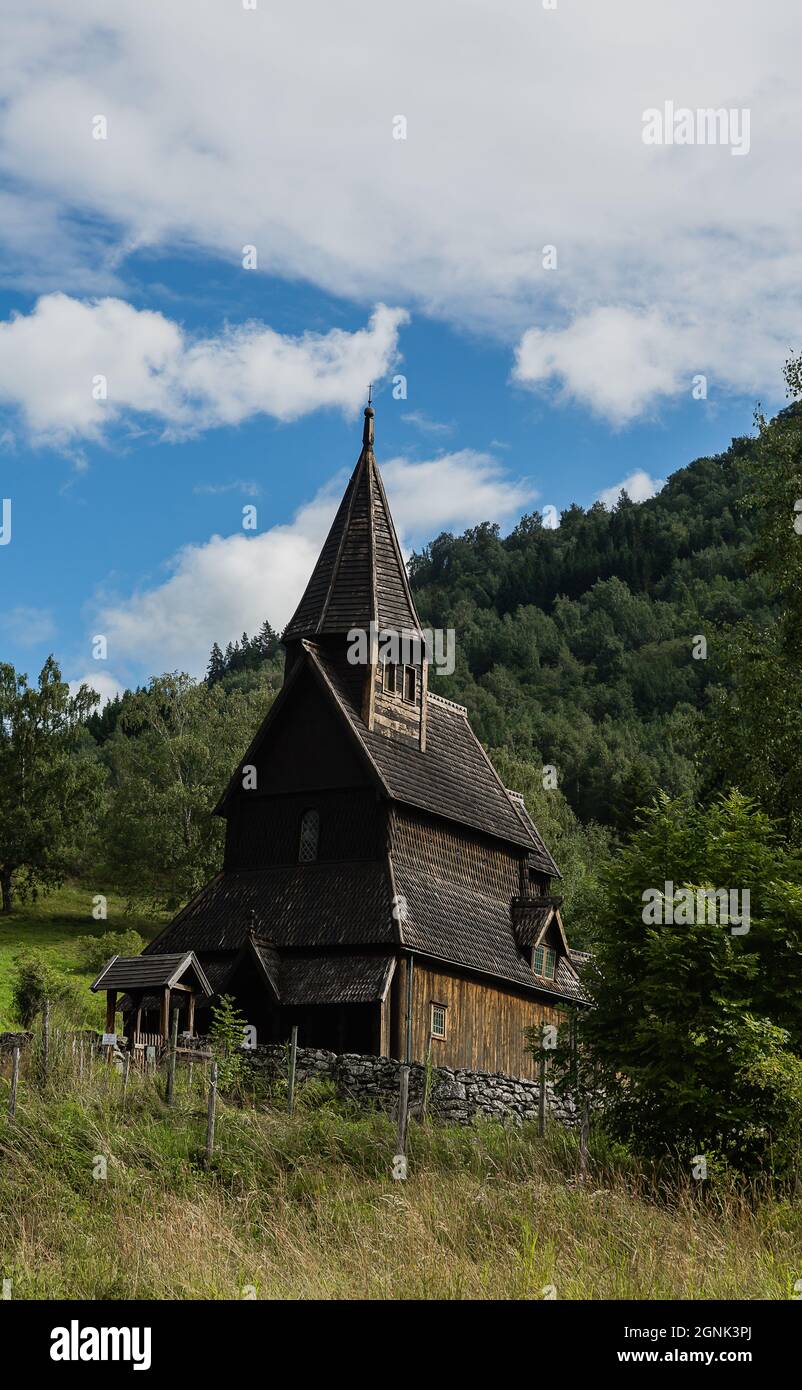 Urnes stave church is one of Norway’s oldest stave churches Stock Photo ...