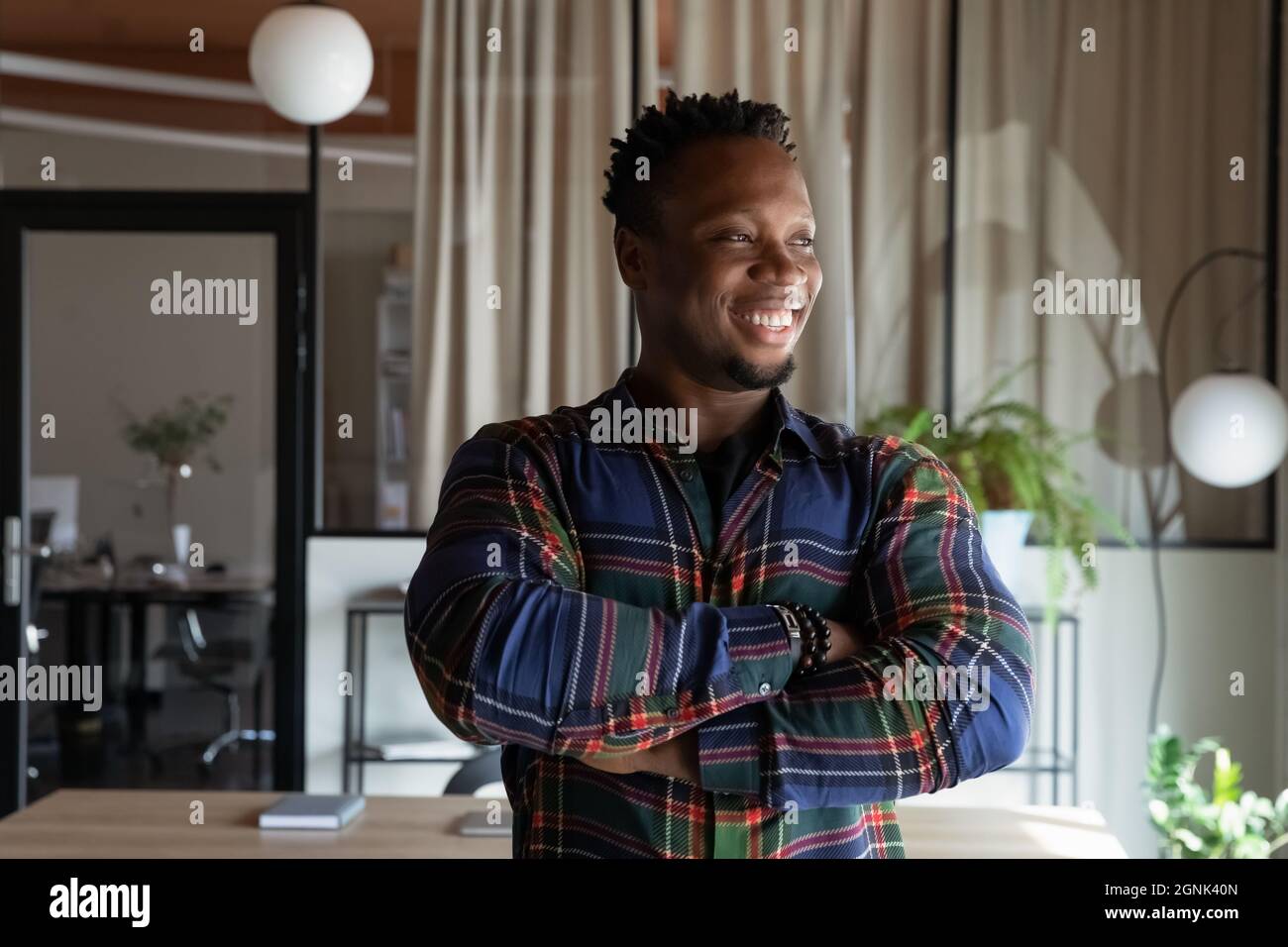 Head shot portrait of happy African American business man, leader Stock ...
