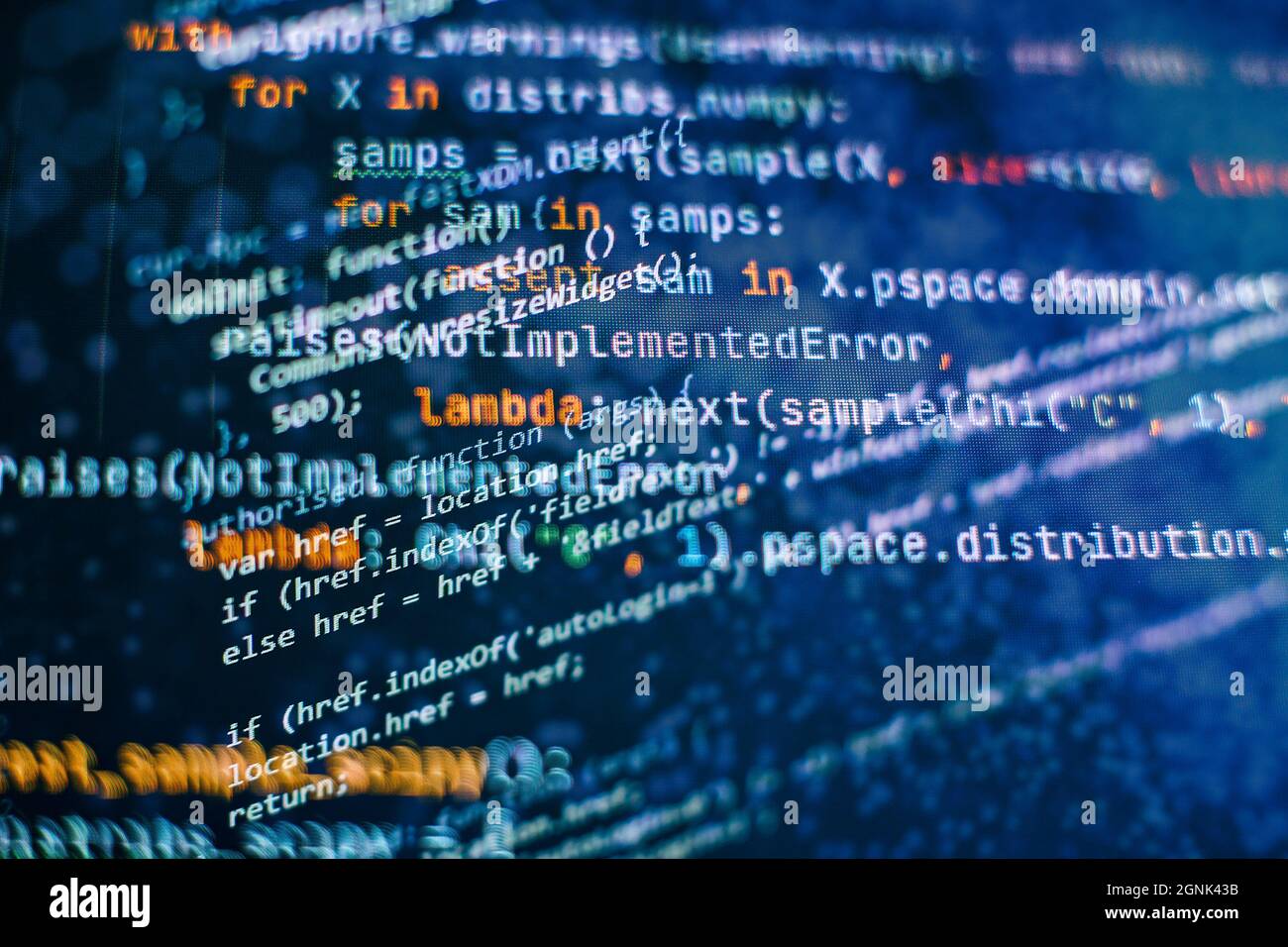 Seo Optimization Modern Tech Php Syntax Highlighted Writing Programming Functions On Laptop