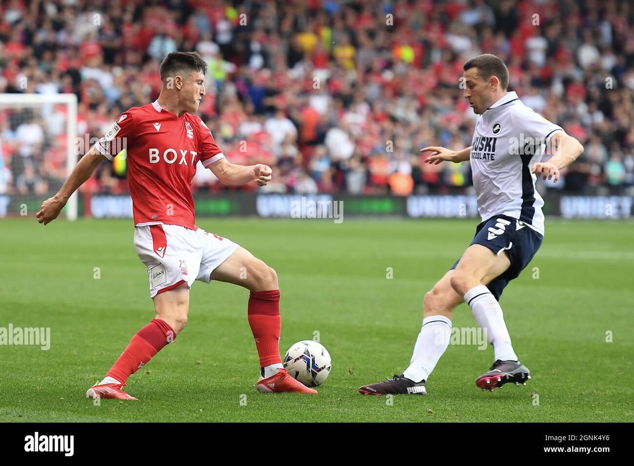 Joe lolley of nottingham forest battles hi-res stock photography and ...
