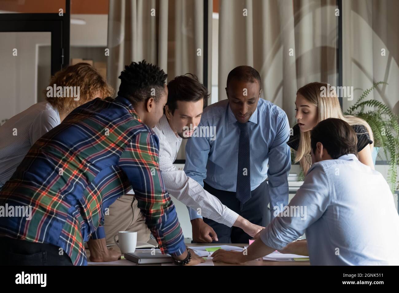 Business team working on project hi-res stock photography and images ...