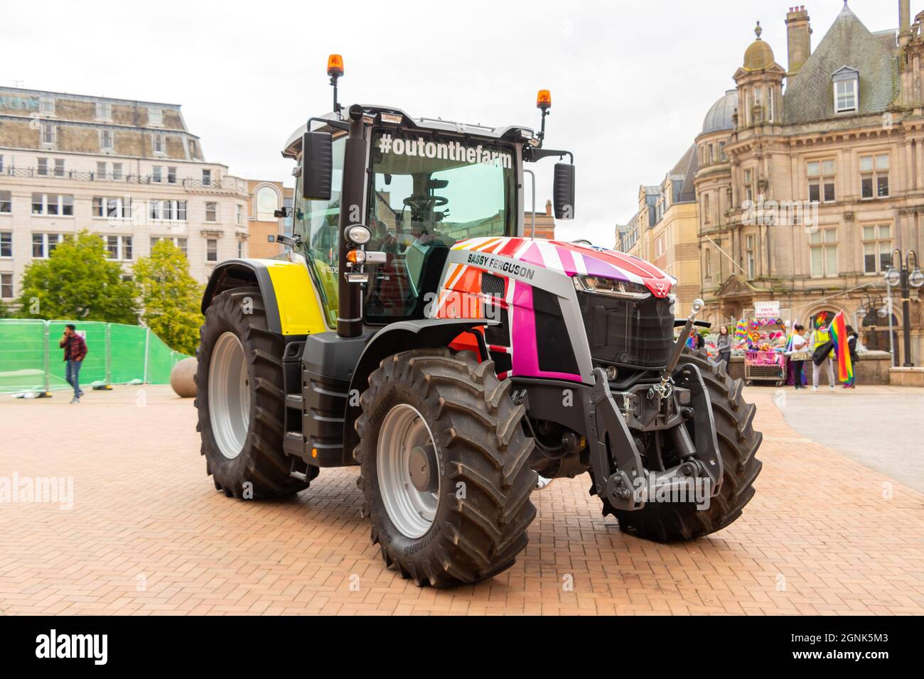 Massey Ferguson tractor - Sassy Ferguson with pride rainbow graphics at ...