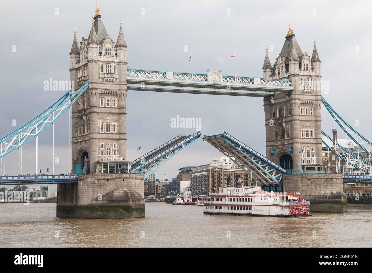 London UK Sunday 26 September 2021 Tower Bridge opened yo allowed the ...