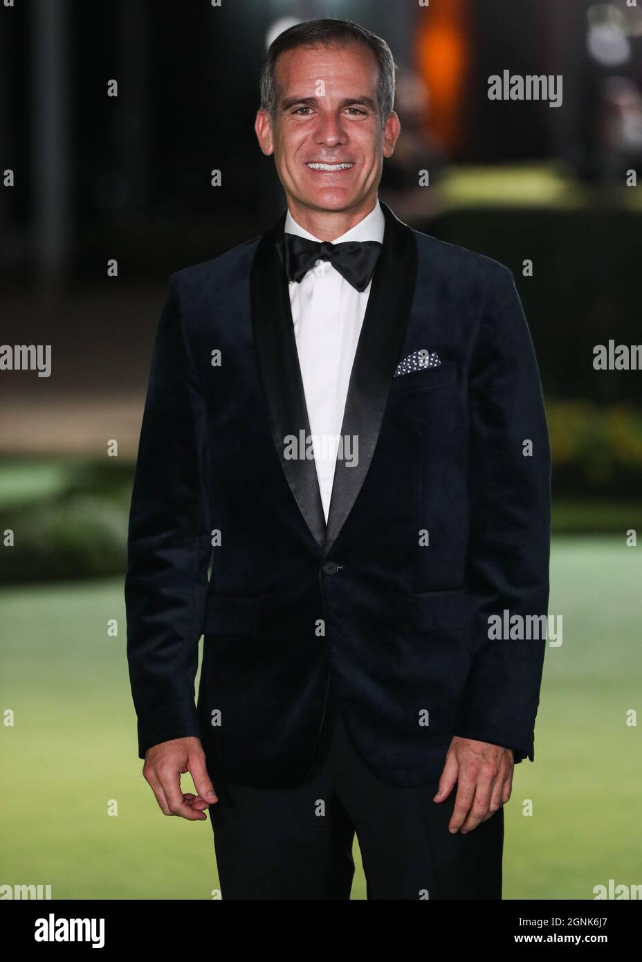 LOS ANGELES, CALIFORNIA, USA - SEPTEMBER 25: Mayor of Los Angeles Eric ...