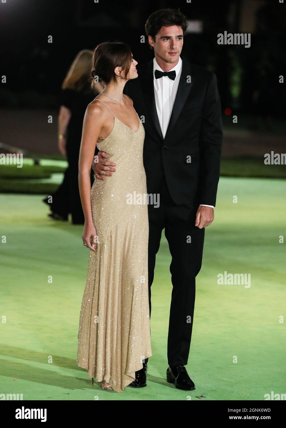 LOS ANGELES, CALIFORNIA, USA - SEPTEMBER 25: Model Kaia Gerber wearing ...