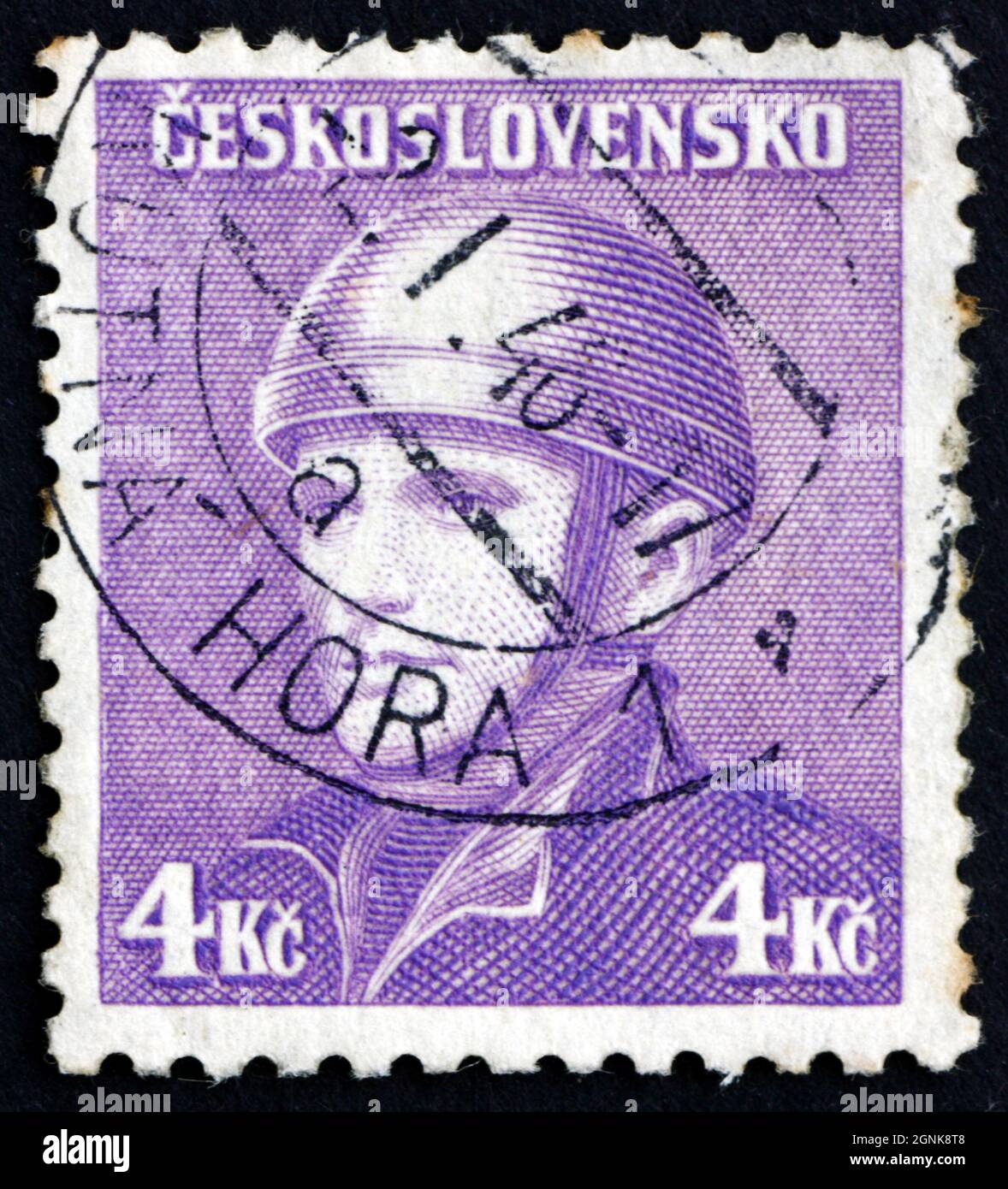 CZECHOSLOVAKIA - CIRCA 1945: a stamp printed in Czechoslovakia shows ...