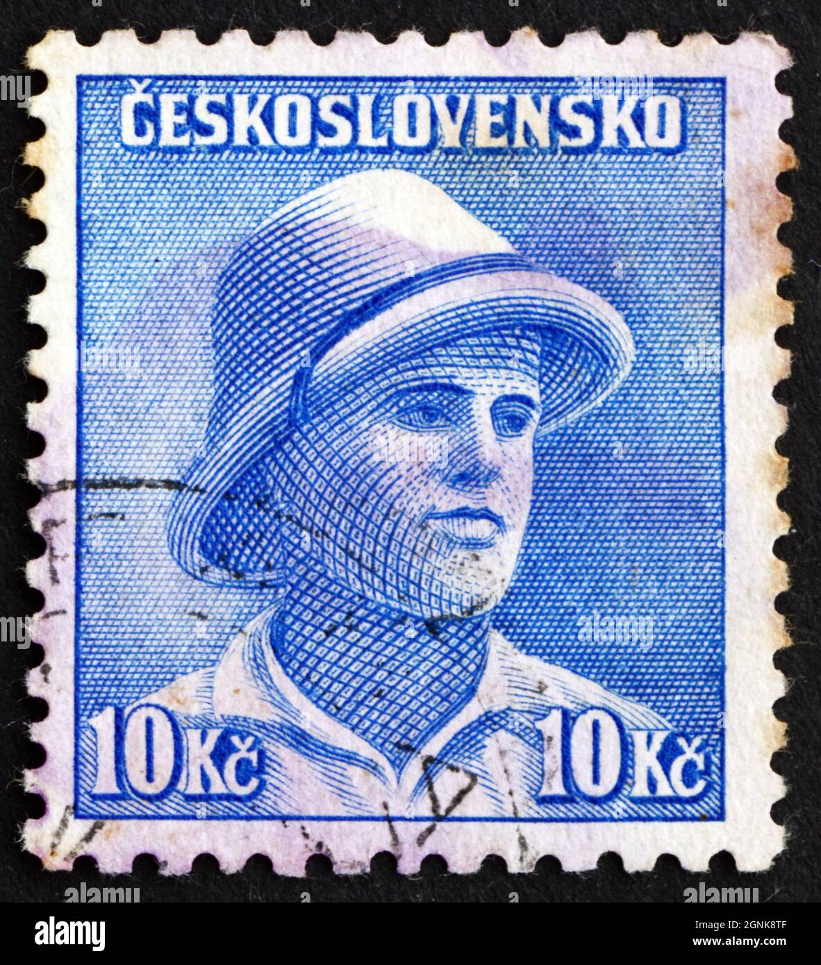 CZECHOSLOVAKIA - CIRCA 1945: a stamp printed in Czechoslovakia shows ...