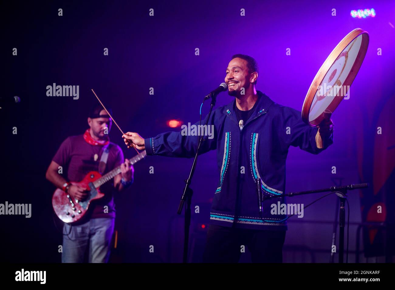 BLOOMINGTON, UNITED STATES - 2021/09/24: Pamela, Inuit music and dance ...