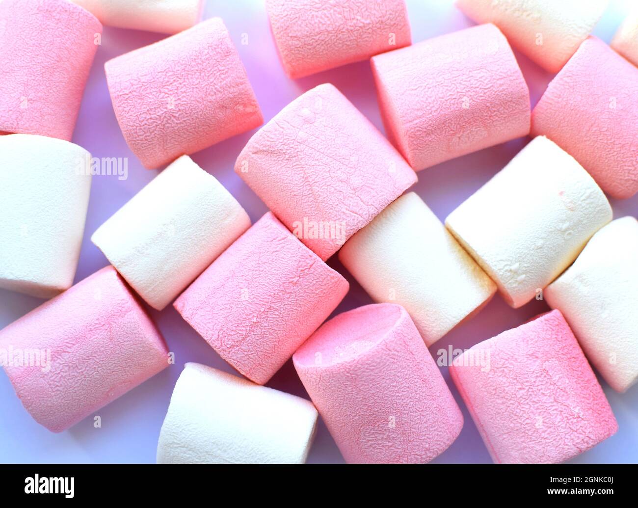 Multi-colored marshmallows. Top view. Background or texture of colorful ...