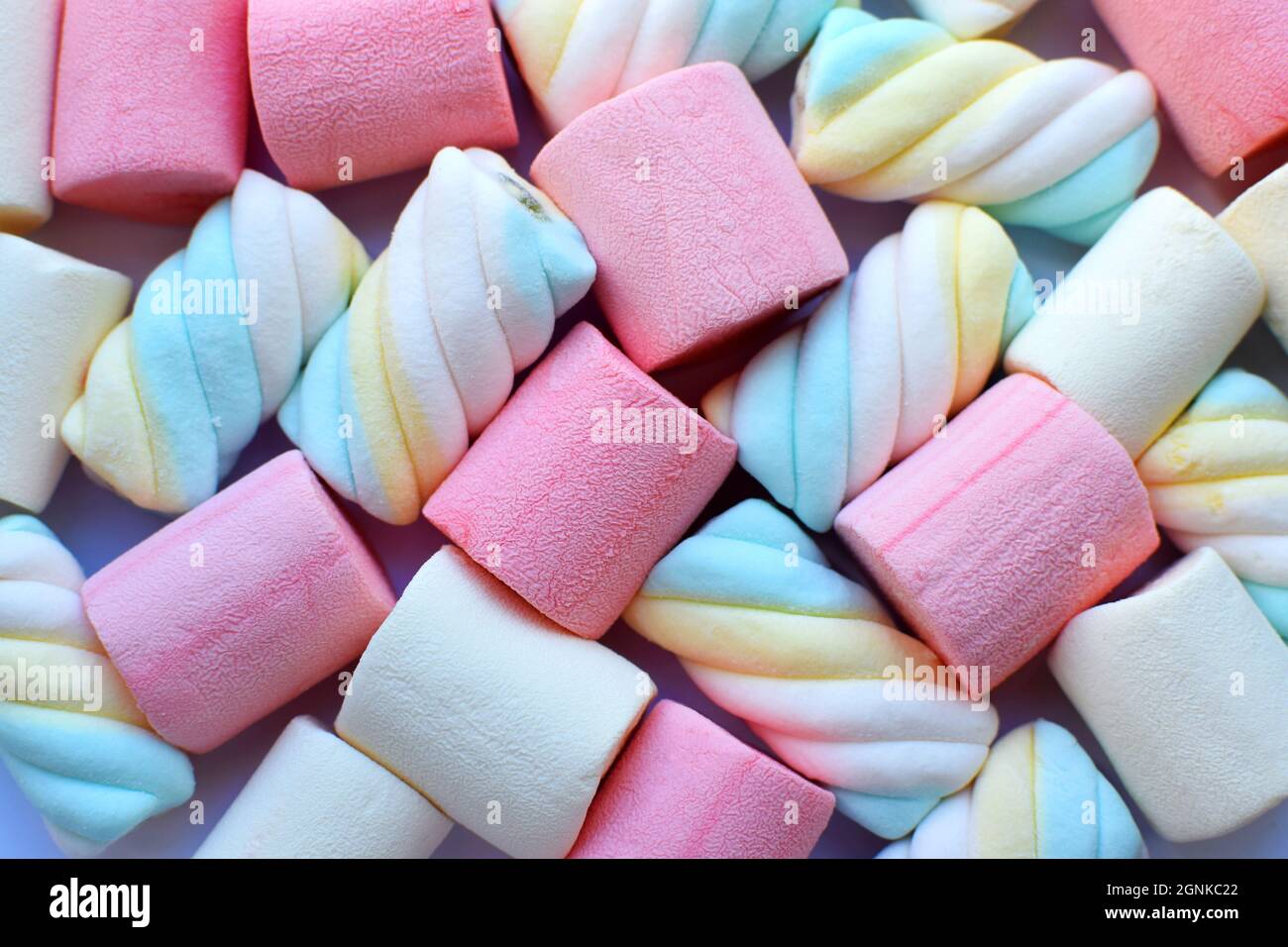 Multi-colored marshmallows. Background or texture of colorful pink and ...