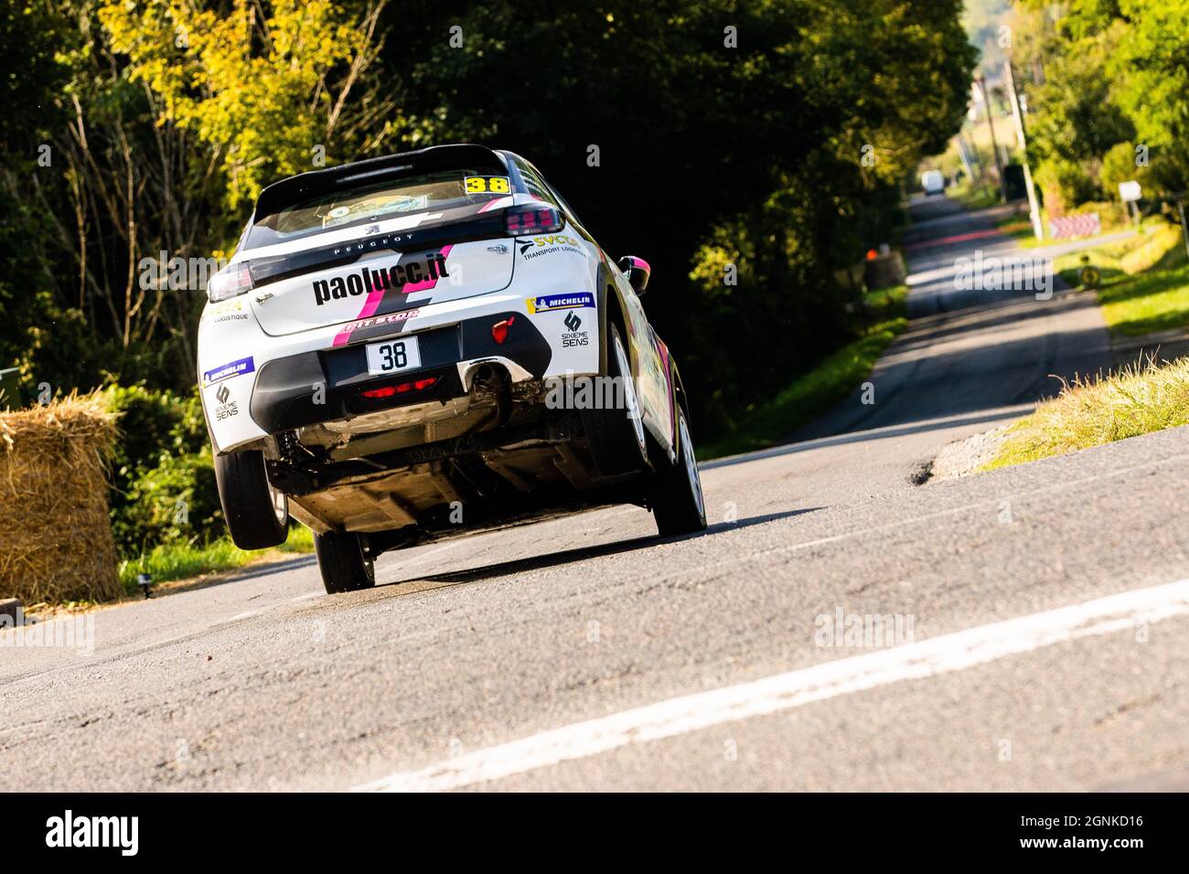 38 DALMASSO Pauline, CURCIO Fiona, Peugeot 208 Rally 4, action during ...