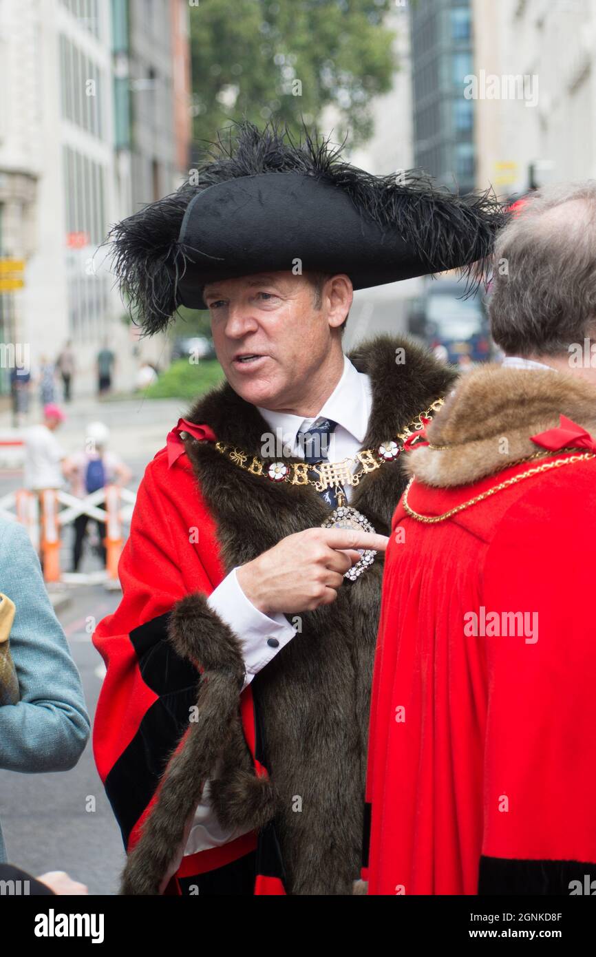 London, UK. 26th Sep, 2021. Lord Mayor Alderman William Russell ...