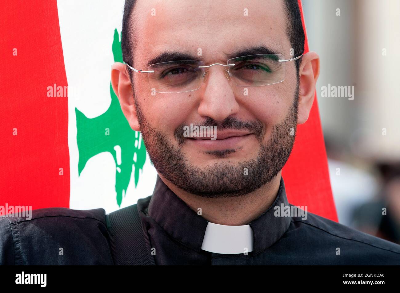 Italy, Rome, Vatican,21/09/26.Lebanese priest during the weekly Angelus ...