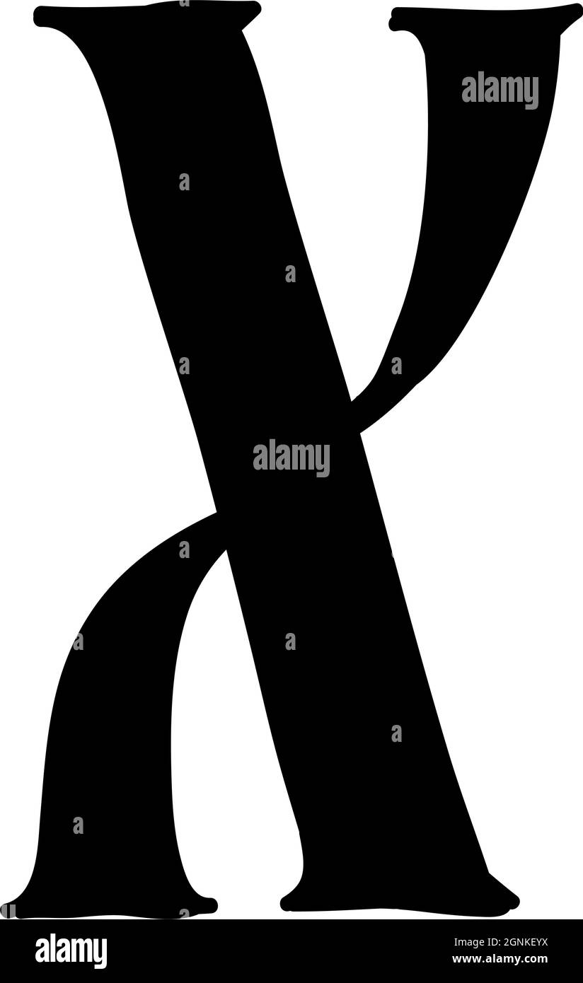 Latin letter X. Vector. Logo for the company. Icon for the site ...
