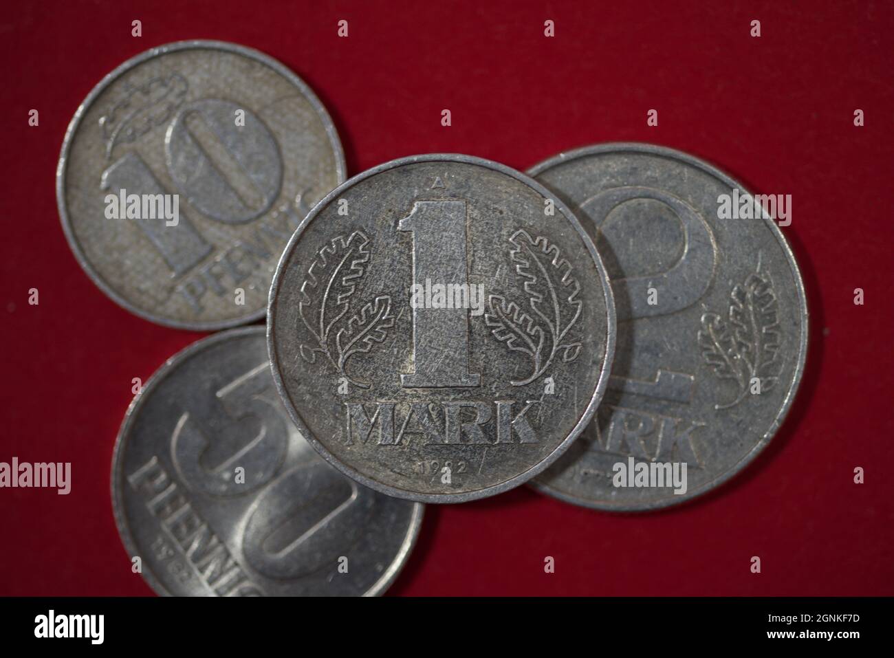Coins of former GDR Stock Photo - Alamy