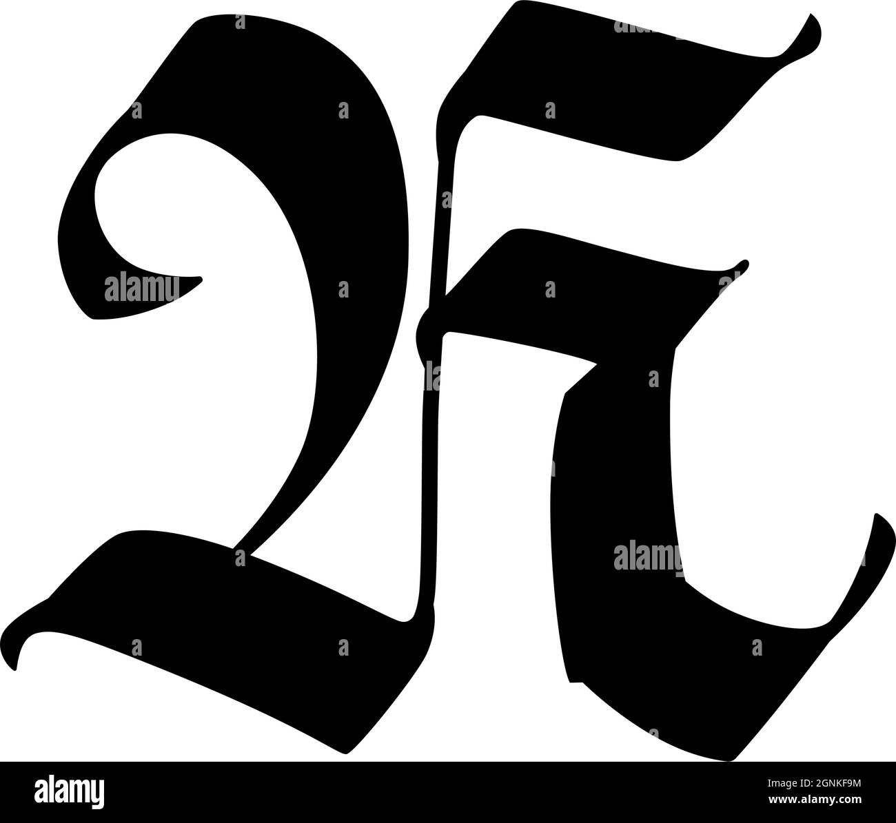 The Letter K In The Gothic Style Vector Alphabet The Symbol Is the-letter-k-in-the-gothic-style-vector-alphabet-the-symbol-is