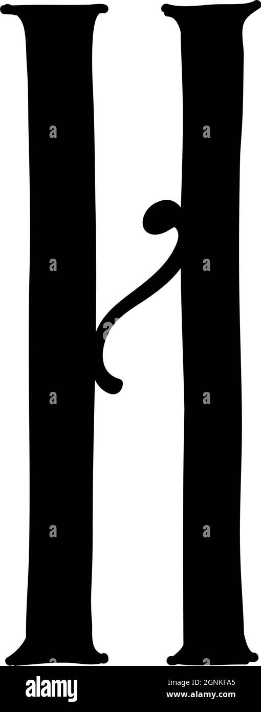 Latin letter H. Vector. Logo for the company. Icon for the site ...