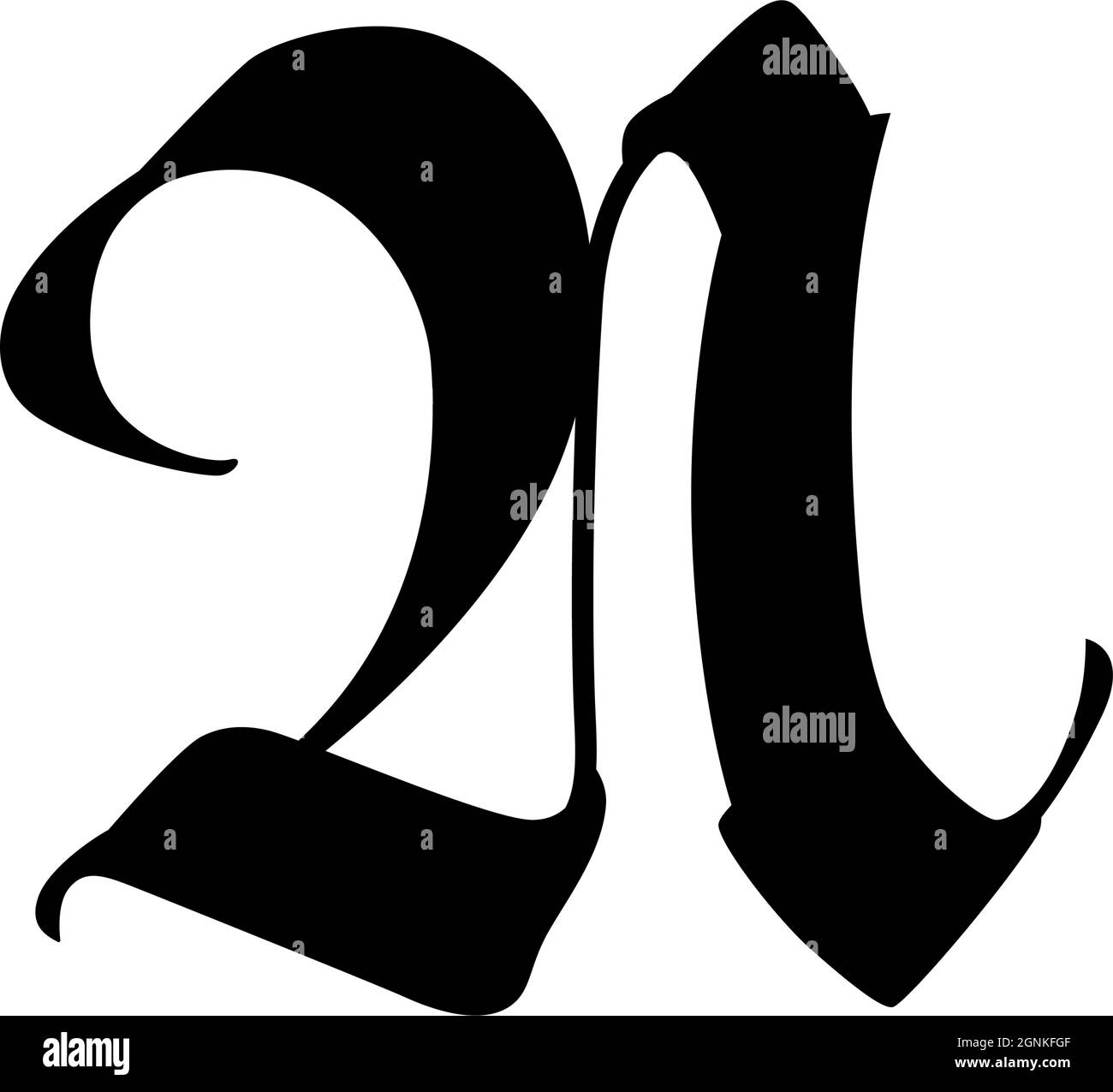 Old English Lowercase L