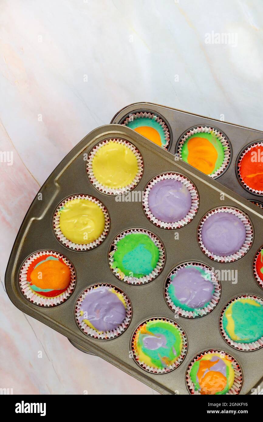 Uncooked cupcakes hi-res stock photography and images - Alamy