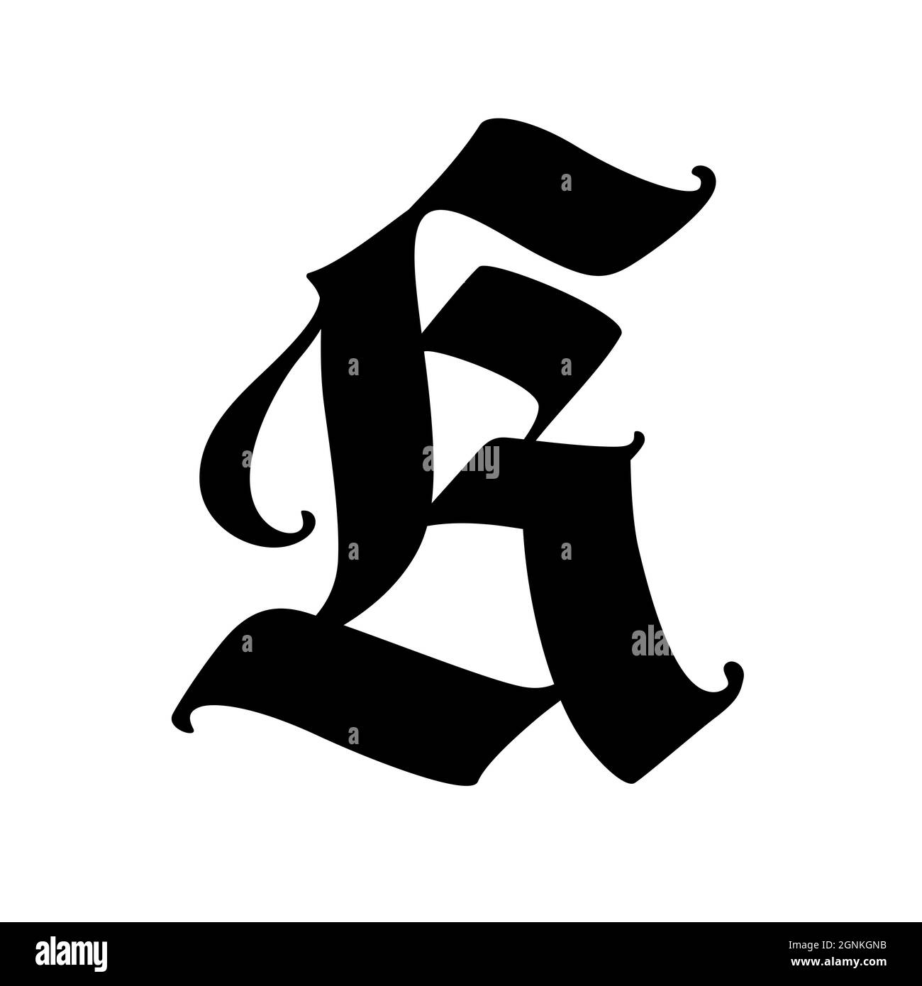Gothic Letter K Illustration Of Gothic Alphabet Letters In Caps,