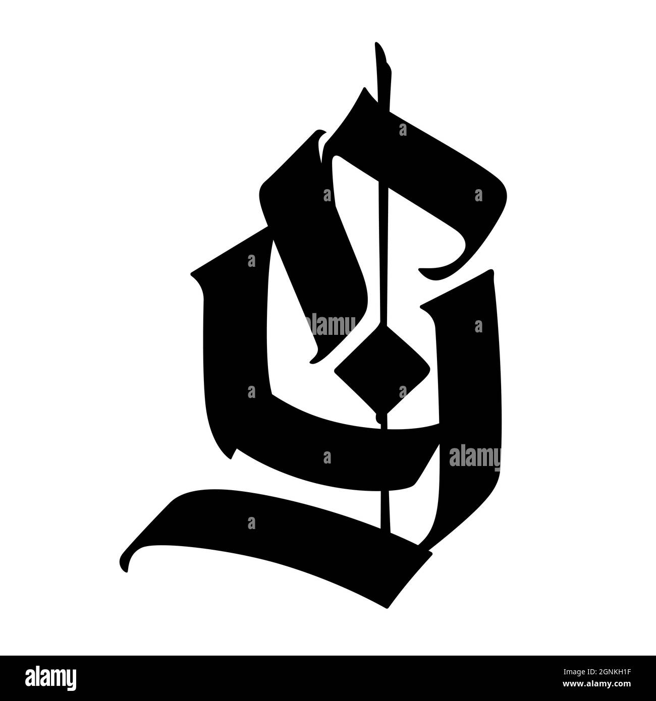 Calligraphy Letter G