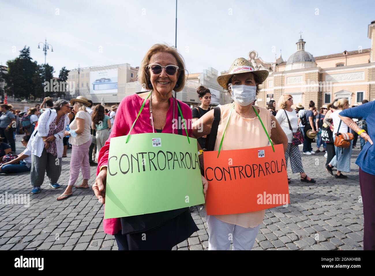 Feminist protest italy girls hi-res stock photography and images - Alamy