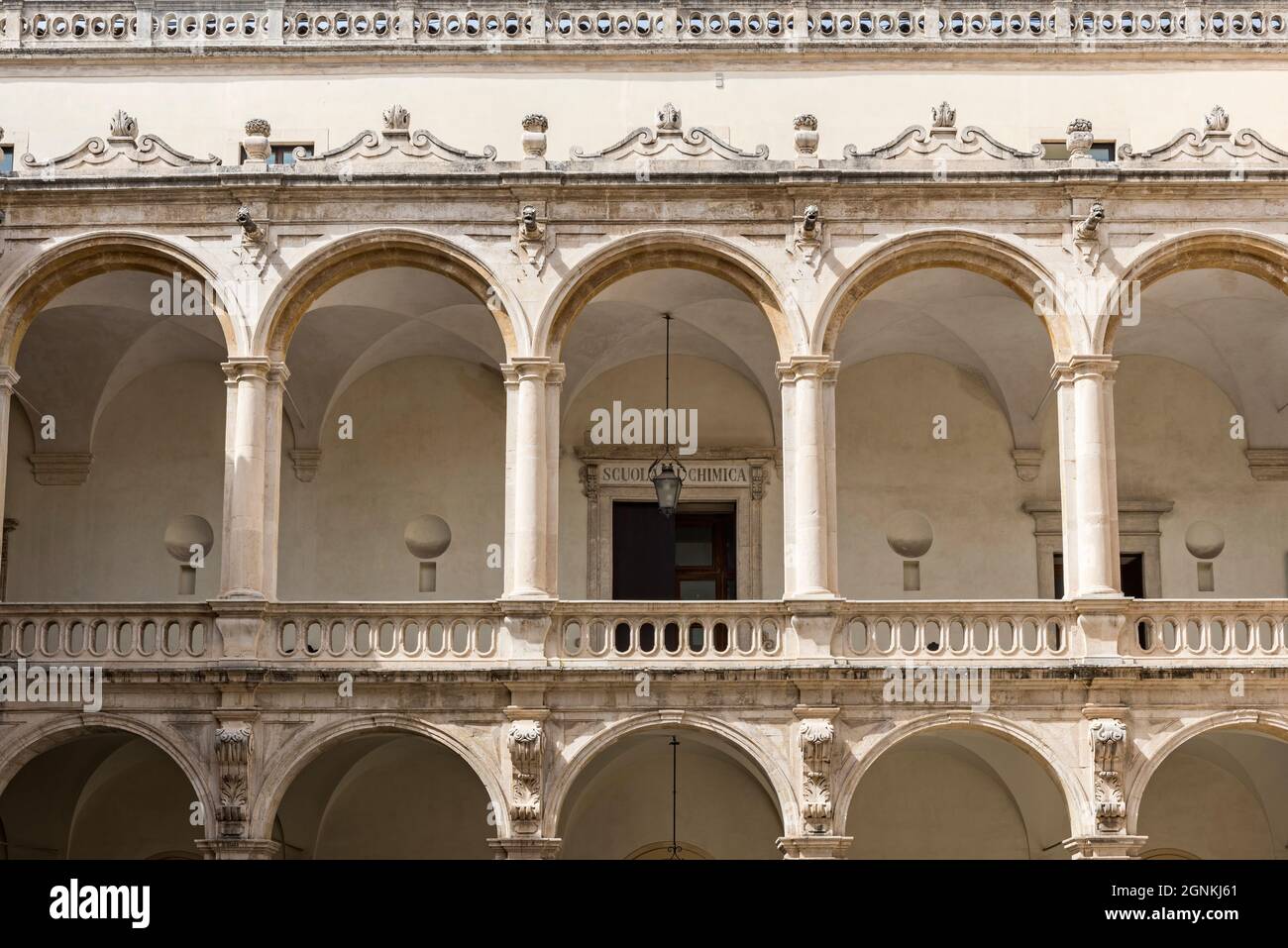 The Palazzo dell'Università (University of Catania), Sicily, Italy. It ...