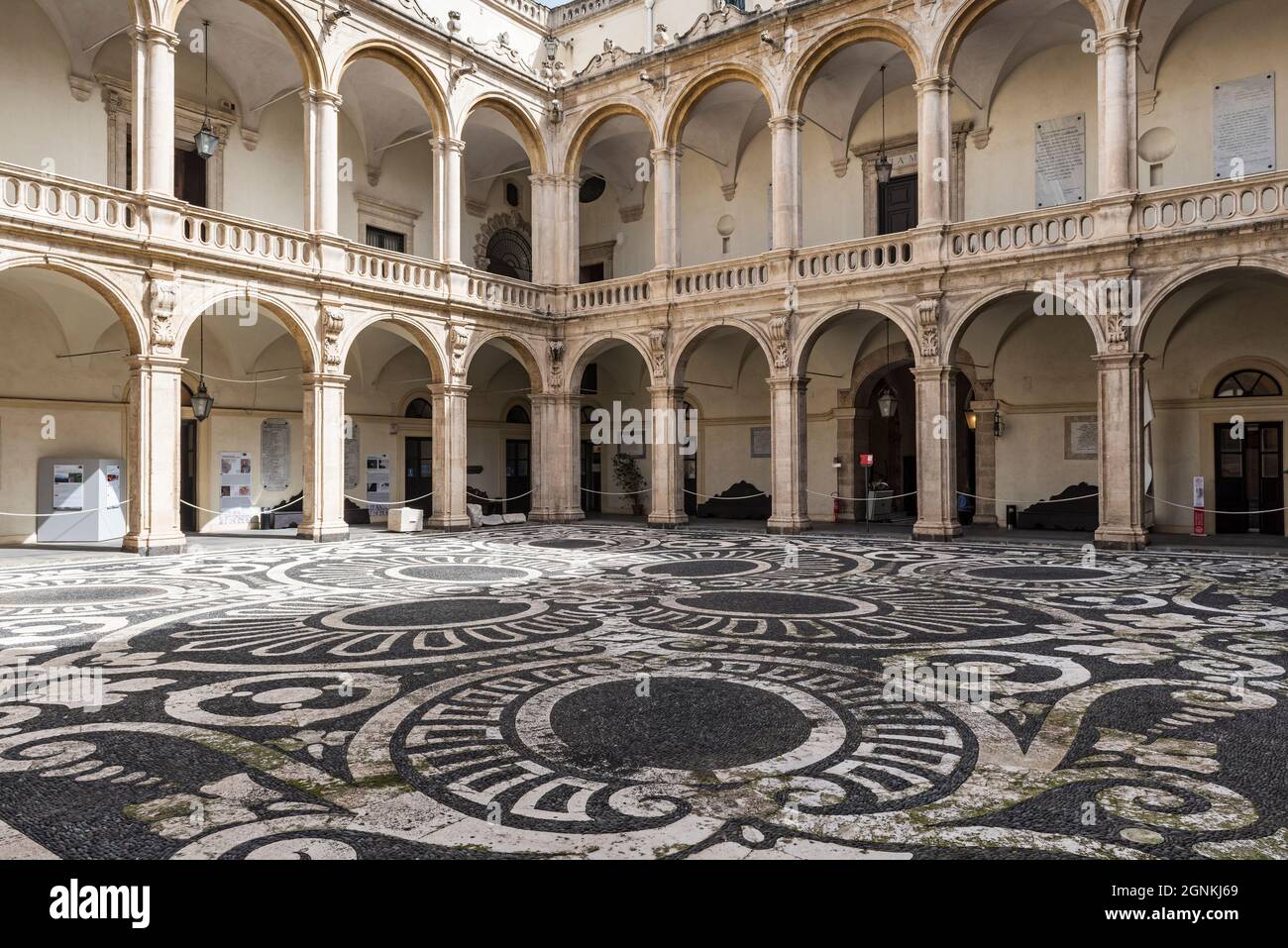 The Palazzo dell'Università (University of Catania), Sicily, Italy. It ...