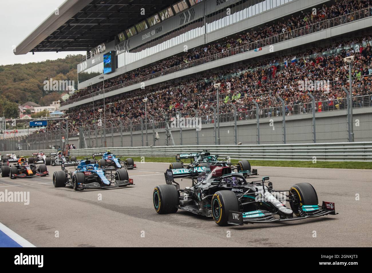 F1 sochi 2021 start hi-res stock photography and images - Alamy