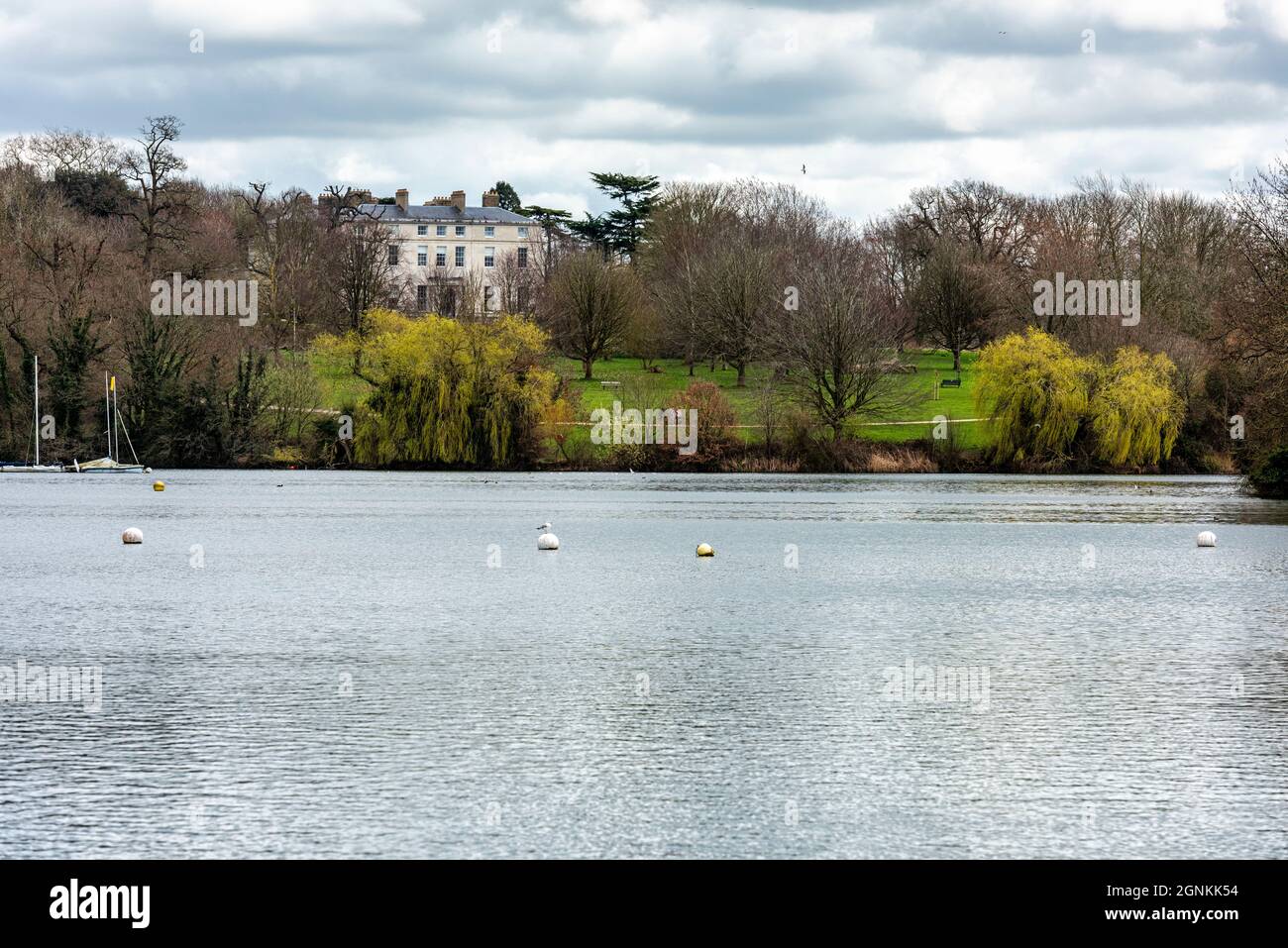 Mote House in Mote Park. A public park in Maidstone, Kent, England ...