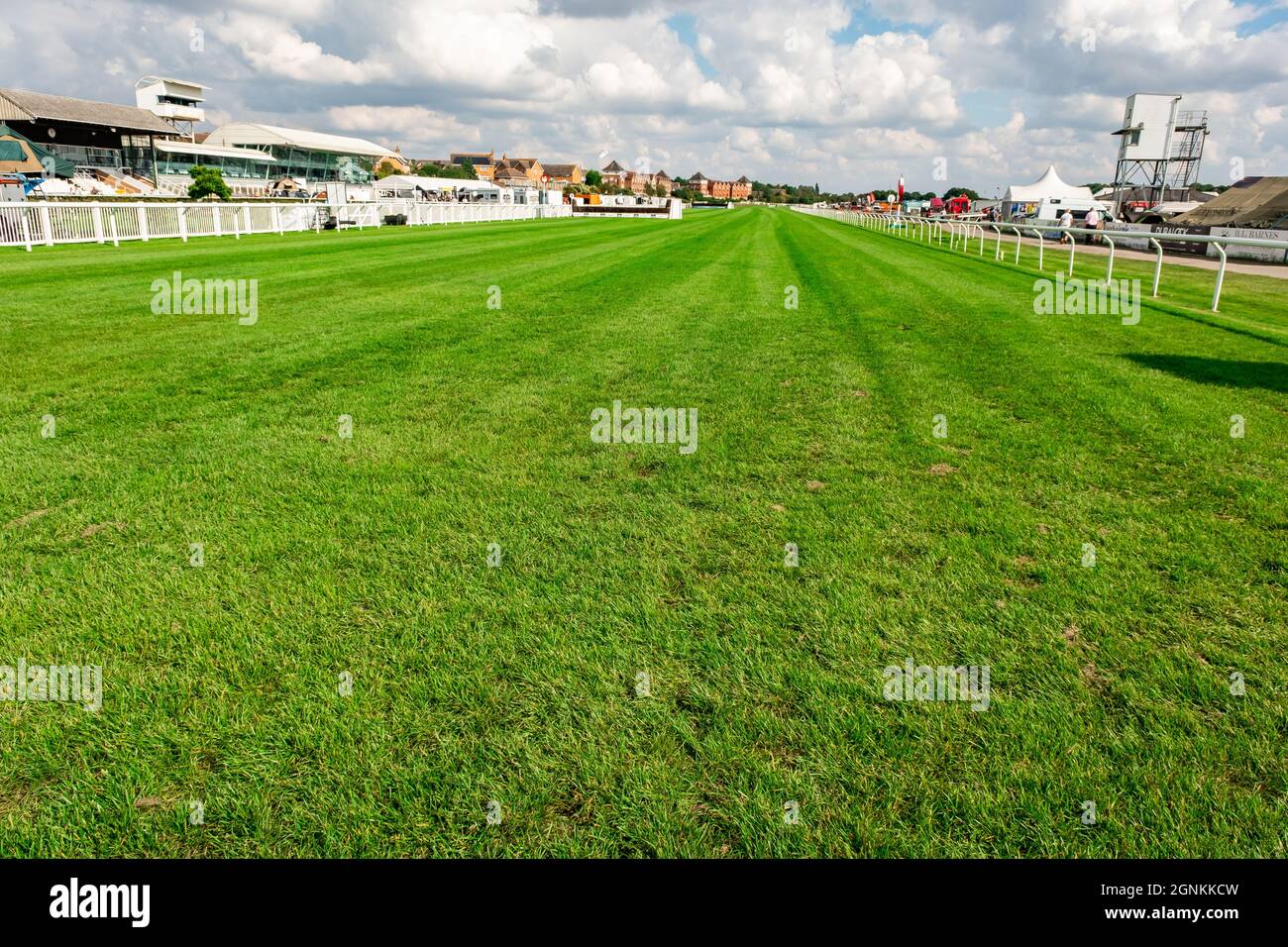 Stratford, Warwickshire, UK – September 2021. The final furlong and ...