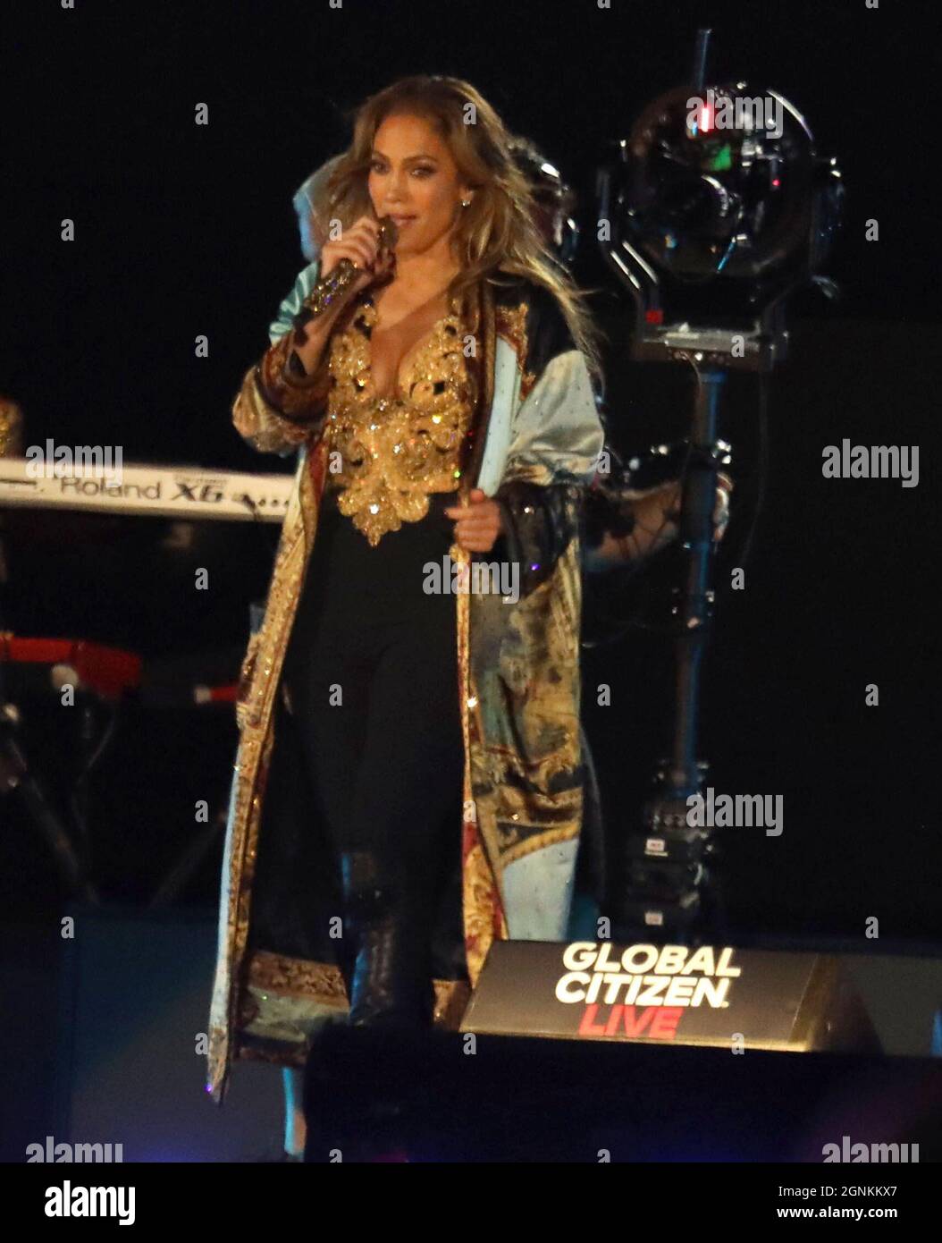 September 25, 2021, New York, New York, USA: Singer JENNIFER LOPEZ ...