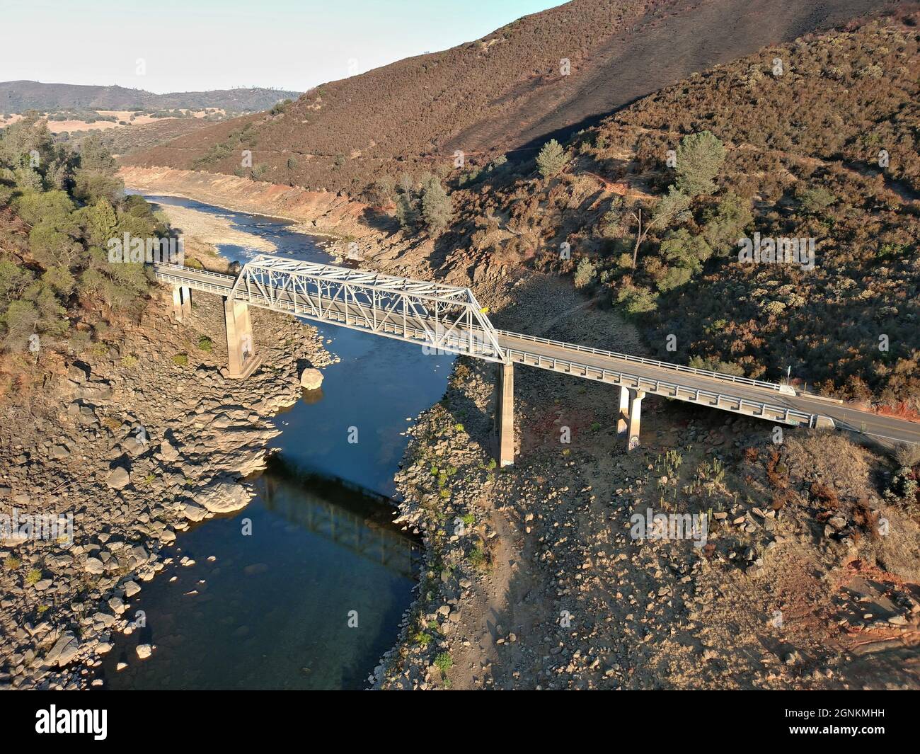 South Fork of the American River at Salmon Falls Bridge Stock Photo - Alamy