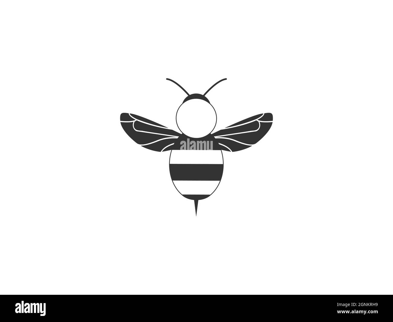 Honey bee icon bumblebee Stock Vector Images - Alamy