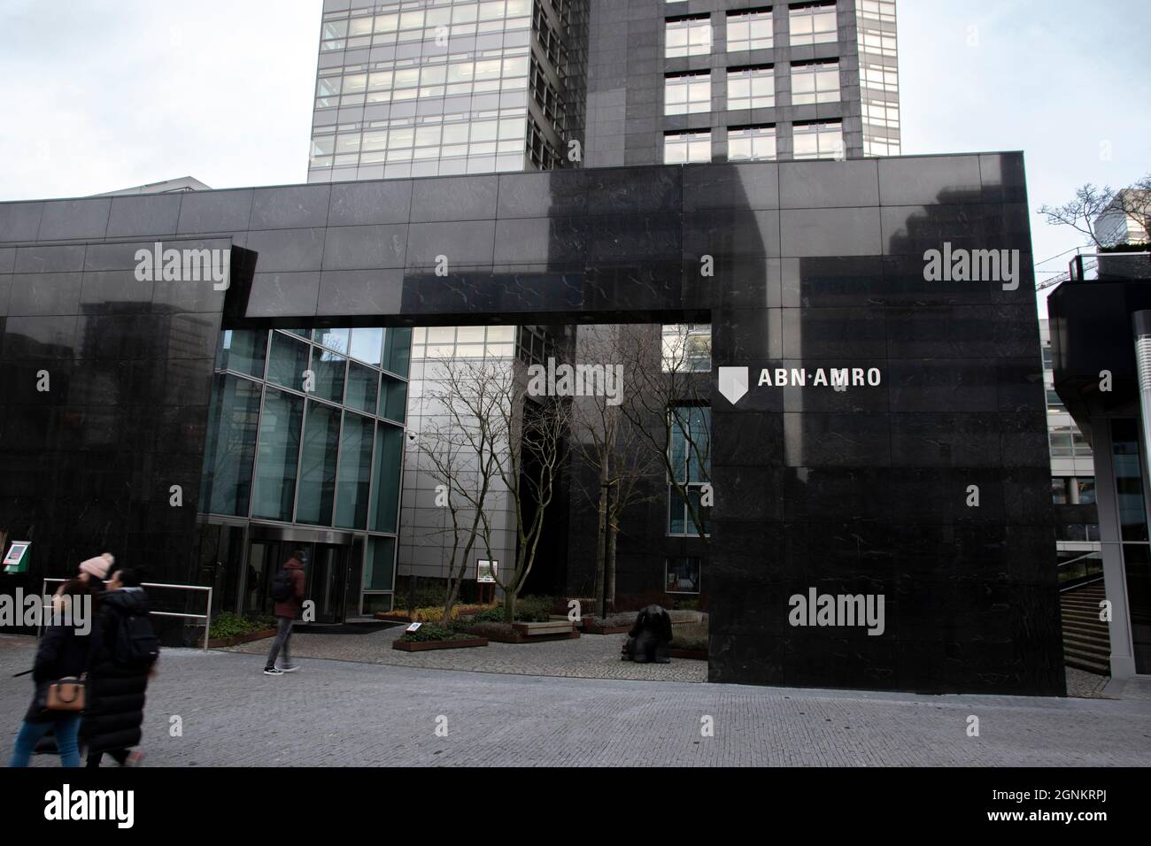 Entrance ABN AMRO Headquarters At Amsterdma The Netherlands 2019 Stock ...