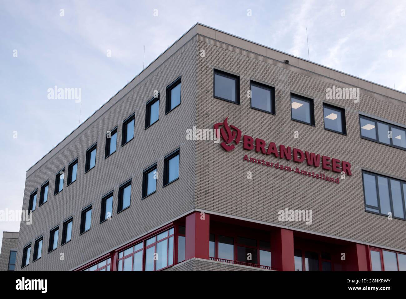 Fire Department Logo On A Building At Amsterdam The Netherlands 2019 ...