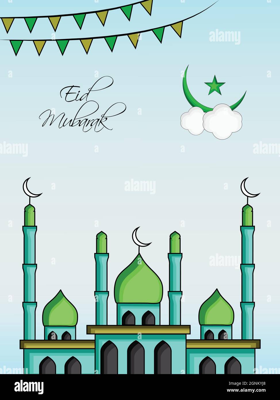 Eid Muslim Festival Background Stock Vector Image & Art - Alamy