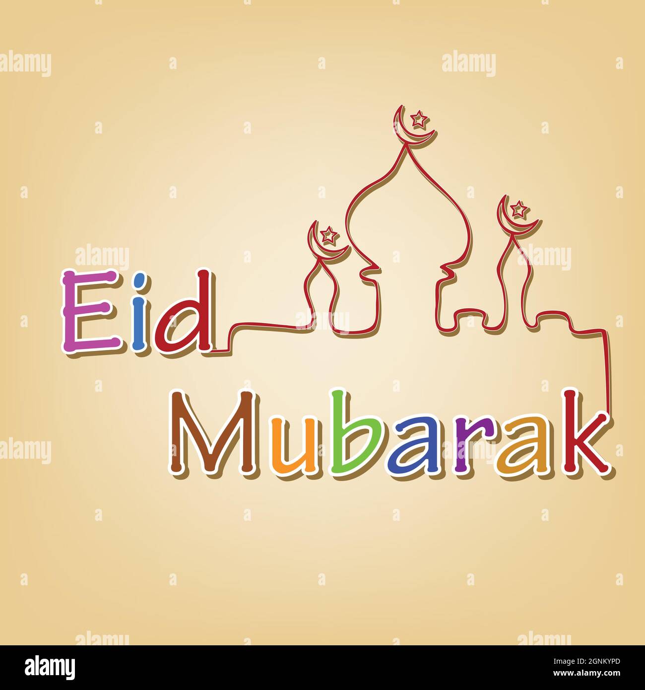 Eid Muslim Festival Background Stock Vector Image & Art - Alamy